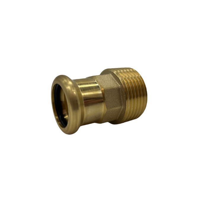 M-Press Copper 28mm x 1" Male Iron Coupling MI - Orange Heating Supplies