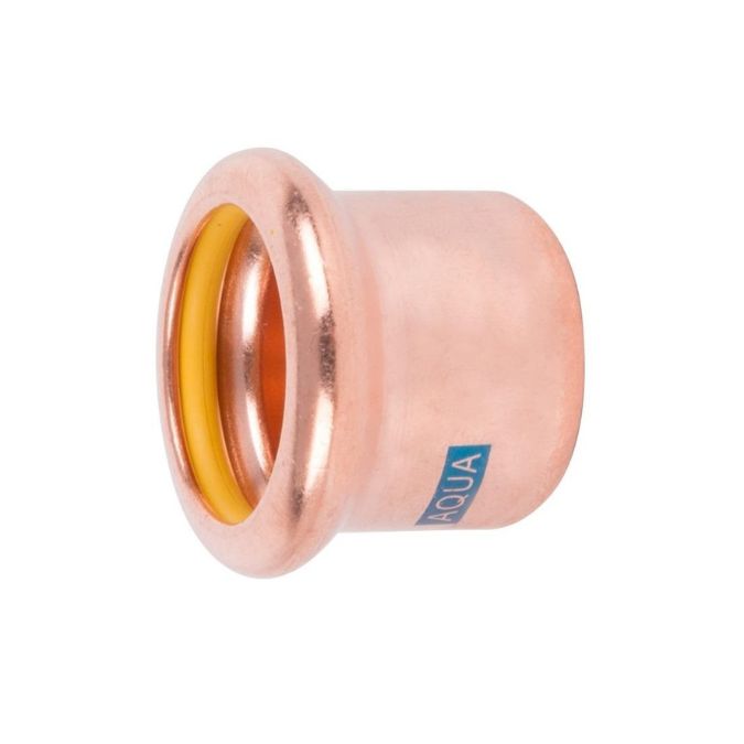 Watergas M-Profile Press Fitting 22mm End Cap - Orange Heating Supplies