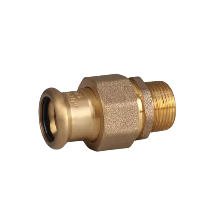 M-Press Copper 42mm x 11/2" Male Iron Copper Union MI - Orange Heating ...