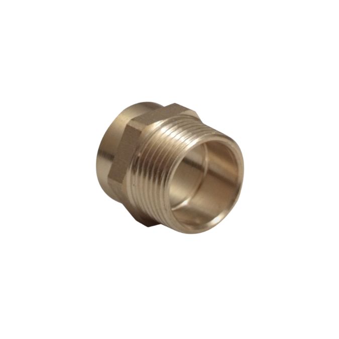 End Feed 42mm x 1 1/2" MI Coupling - Orange Heating Supplies