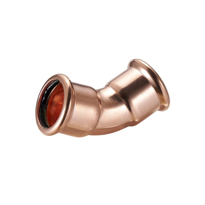 M-Press Copper 22mm 45 Degree Elbow - Orange Heating Supplies