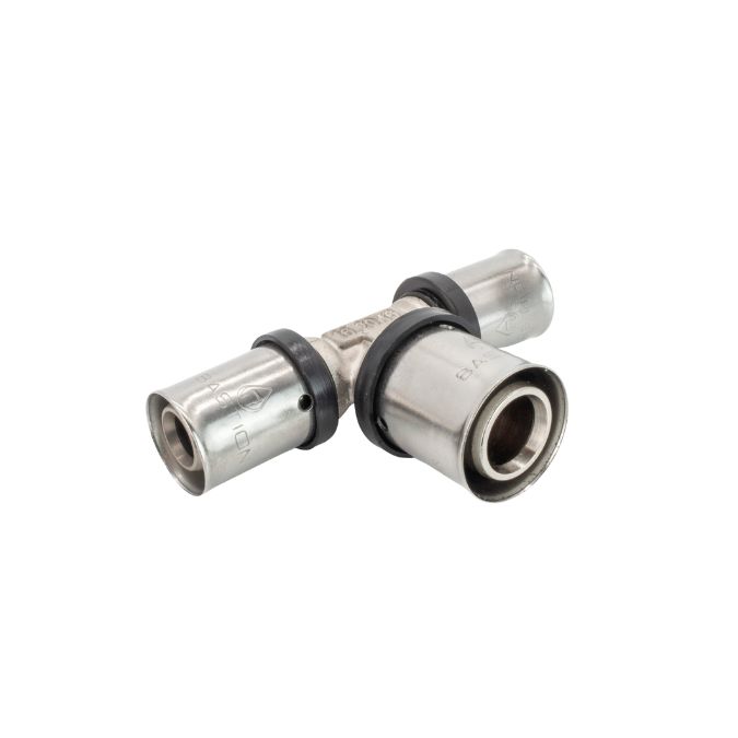 Bastion Reduced Tee 16mm X 20mm X 16mm - Orange Heating Supplies